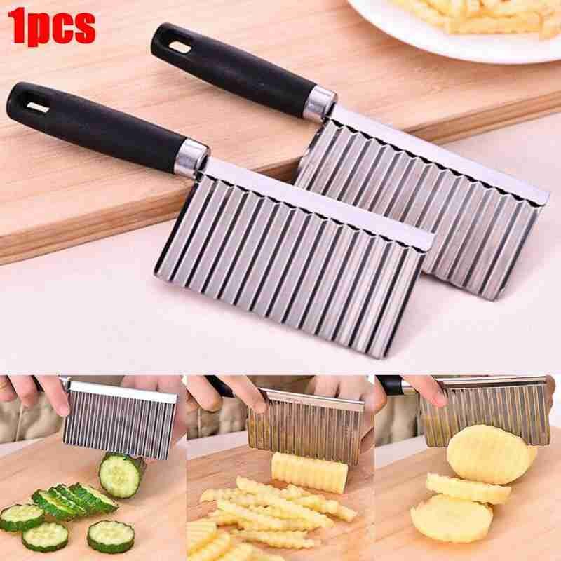 Steel Potato Wavy Edged Cutter Knife French Tools ... – Grandado