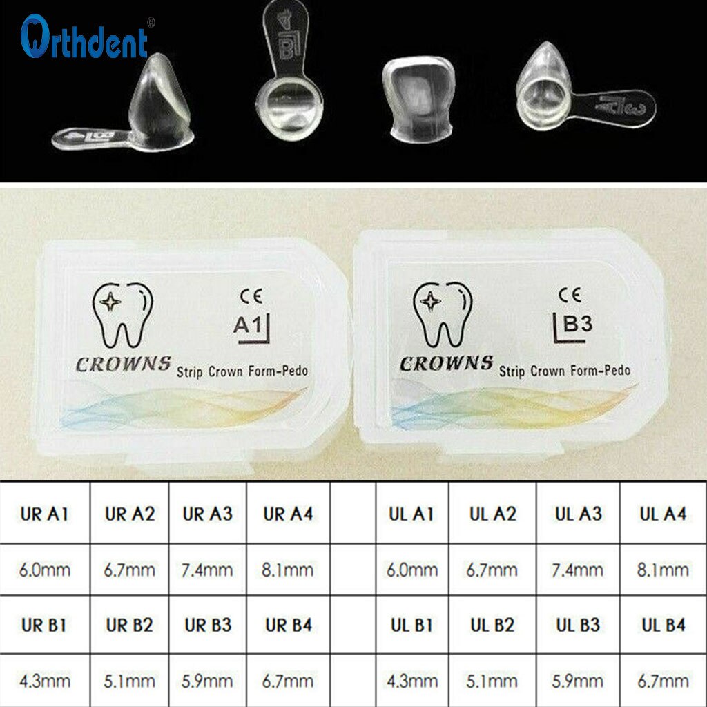 5 Pcs / Box Dental Clear Kids Anterior Crowns Pedi... – Vicedeal