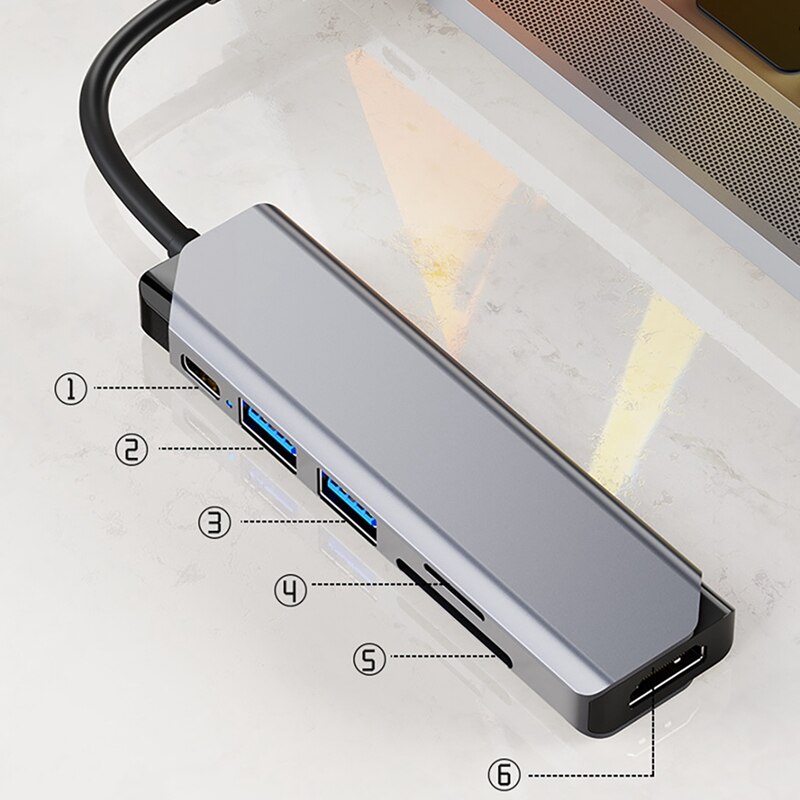 Type C Hub Docking Station Voor Huawei Apple Compu... – Grandado