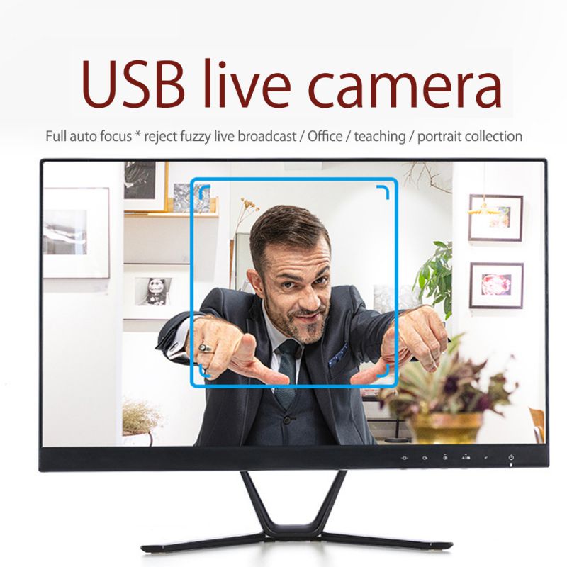 1080P HD Webcam Web Camera Built-in Microphone Aut... – Grandado