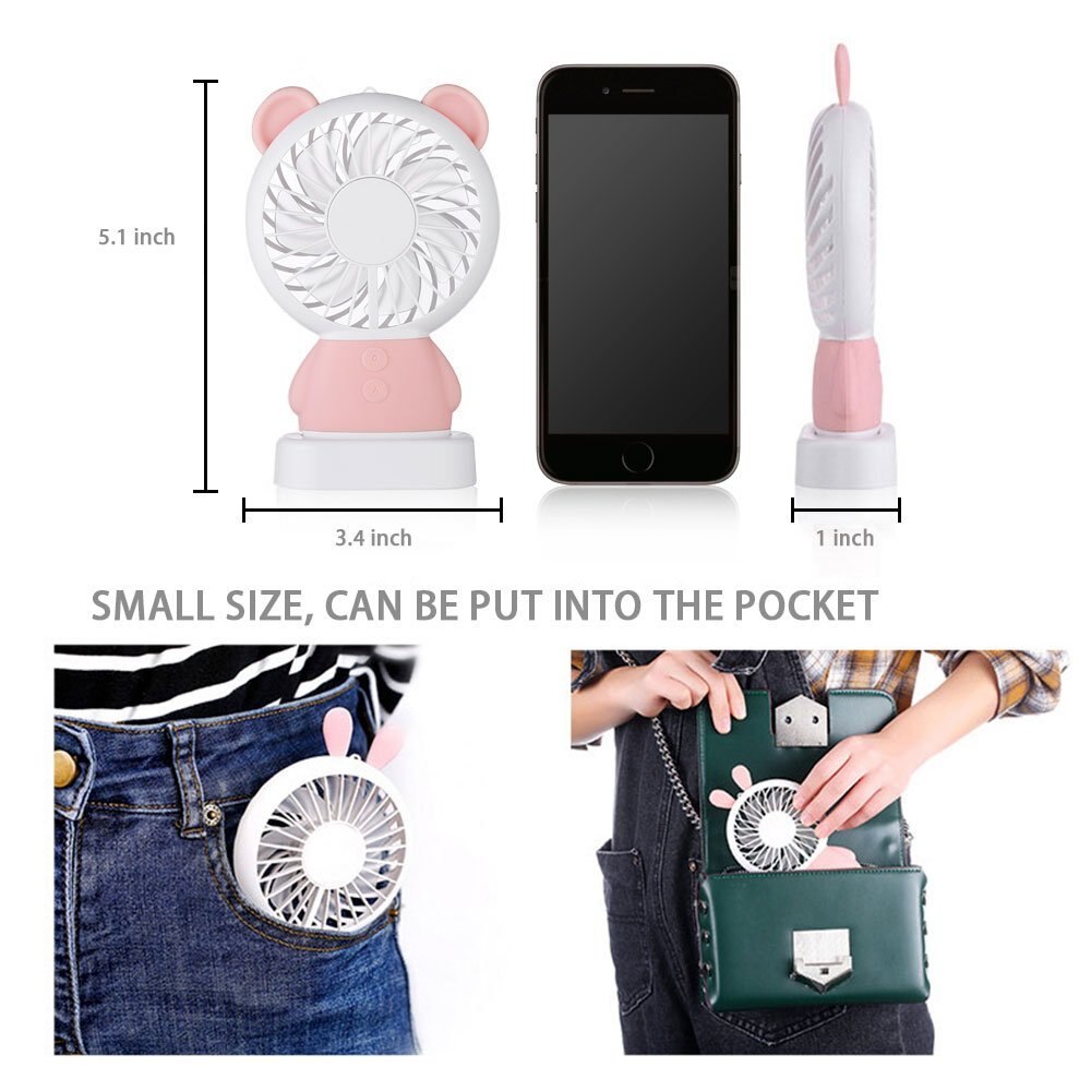 Mini Handheld Fan, Personal Portable Rechargeable ... – Grandado