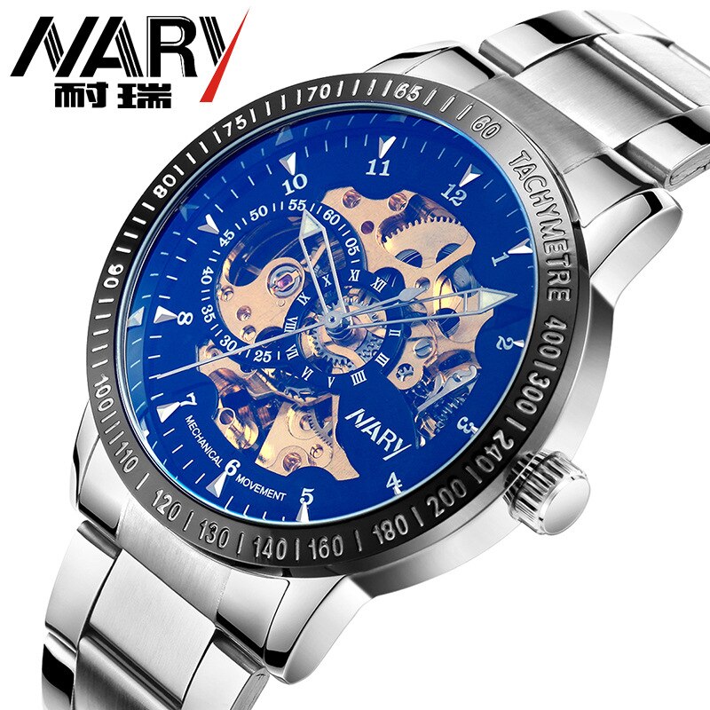 Nary/Nary Fully Automatic Analog Ch Men Hollow Out... – Grandado