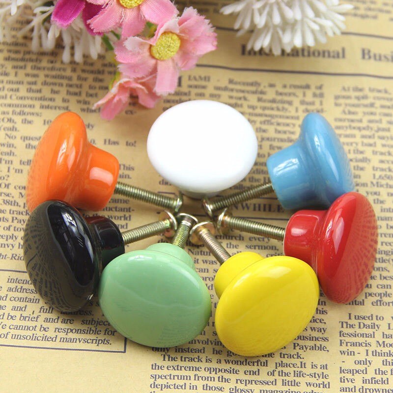 Godteri farge runde møbler knotter keramisk skuff ... – Grandado