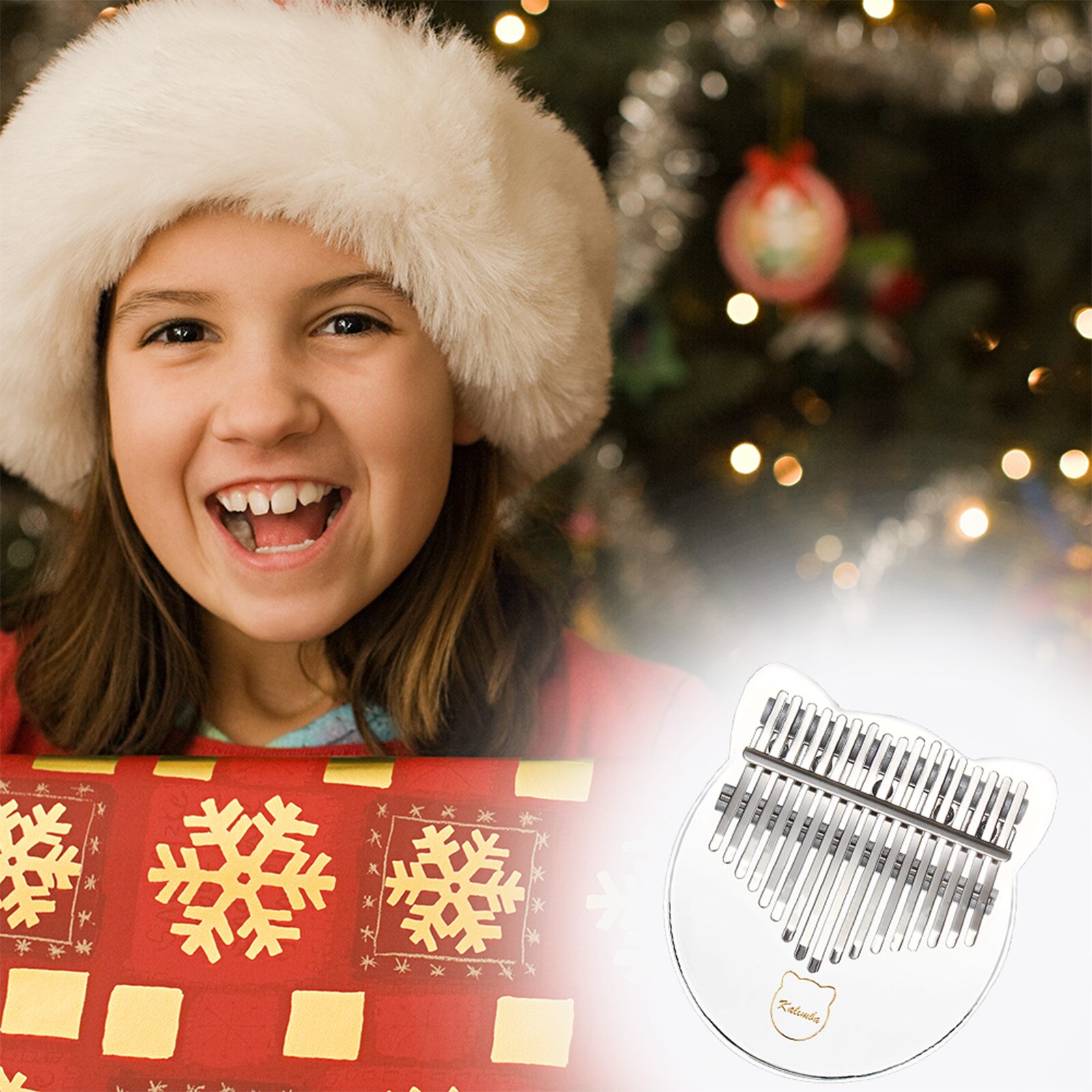 17 Keys Kalimba Transparent Crystal Thumb Finger P... – Grandado