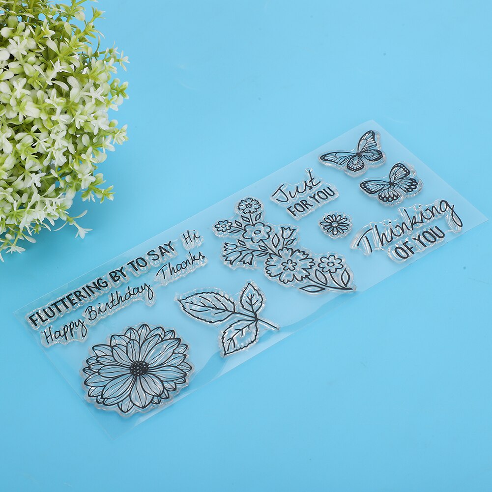 2pcs clear stamps for making cards, transparent si... – Grandado