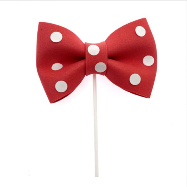 Large Bow Dots Cake Topper Birthday Party Cake Dec... – Grandado