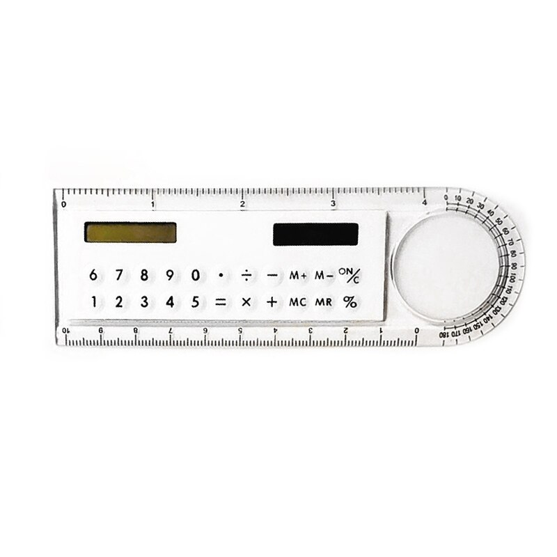 Mini Ultra-thin Ruler Solar Calculator Magnifier M... – Vicedeal