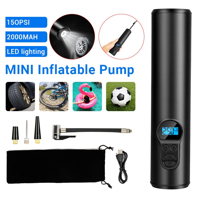 Mini Draagbare Luchtcompressor Draad Opblaasbare P... – Vicedeal