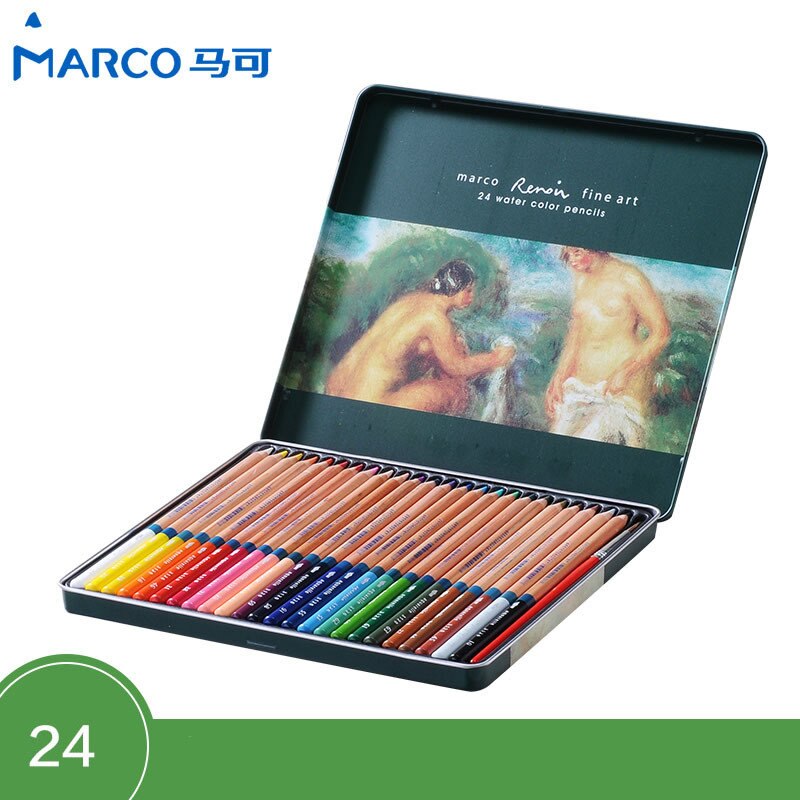 MARCO 24/36/48/72/100 Color Pencil Watercolor Oil ... – Grandado