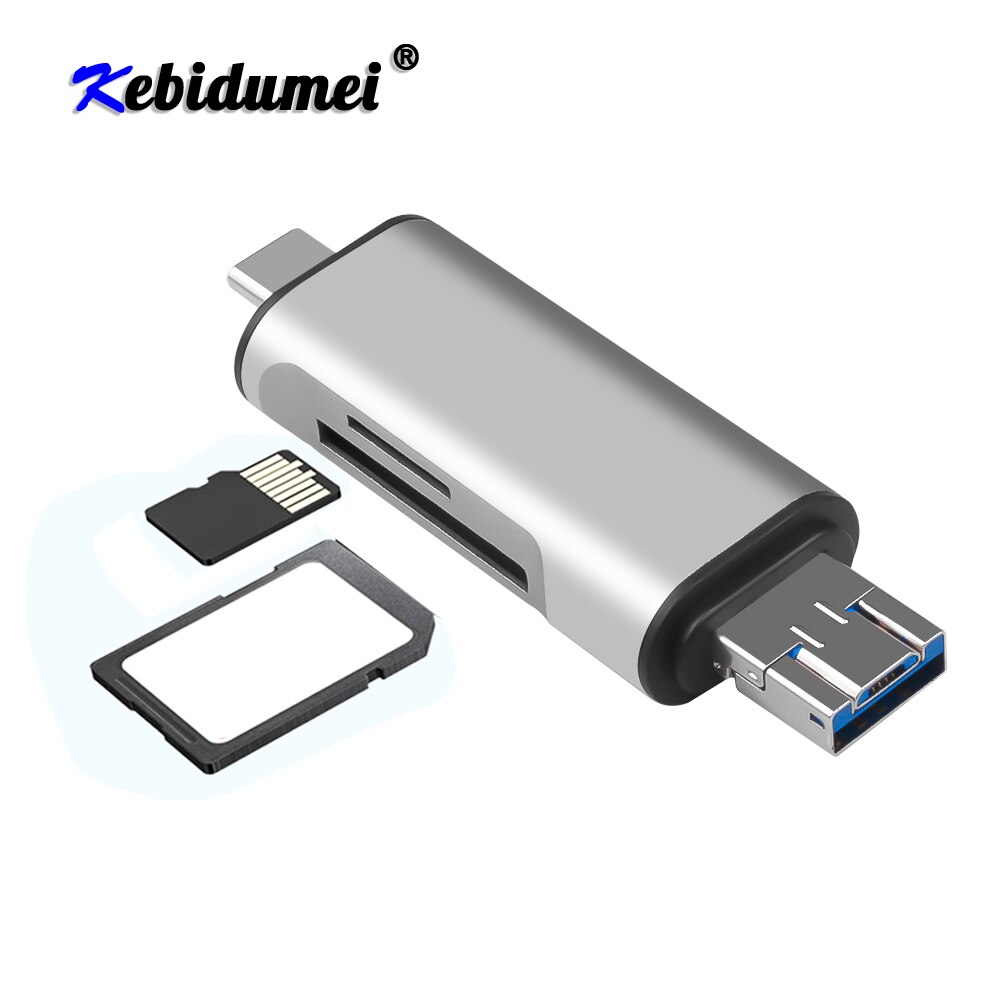 Kebidumei 5- i -1 type c otg sd-kortleser med usb ... – Grandado