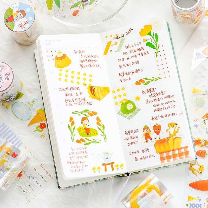 8 Stks/partij Chunribu Park Serie Decoratieve Pet ... – Vicedeal