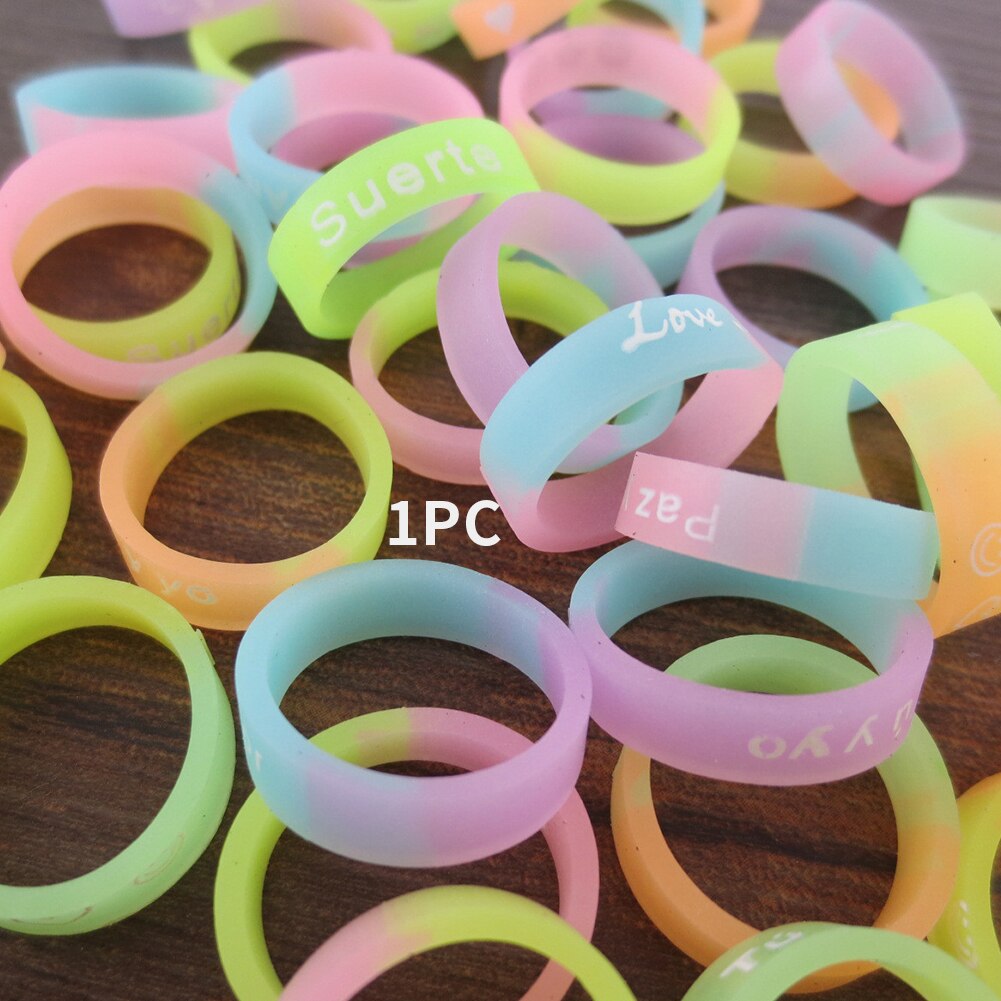 Luminous Rings Women Men Fluorescent Jewelry Cute ... – Grandado