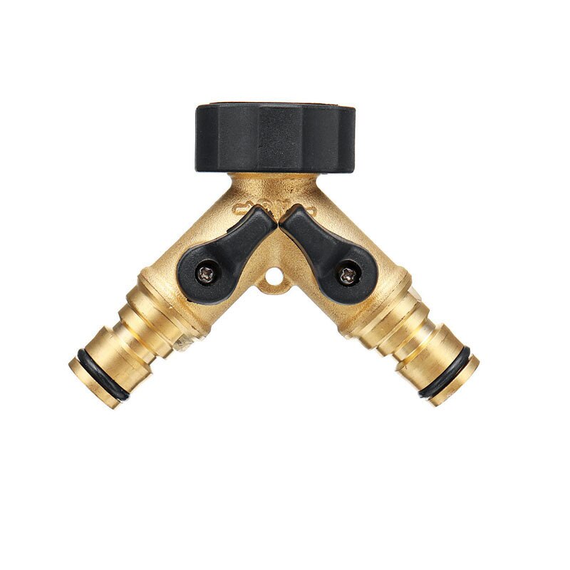 Messing 2/4 Way 3/4 "Kraan Water Splitter Y-Type T... – Vicedeal