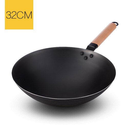 Traditionel madlavning wok, stor jern wok, håndlav... – Grandado