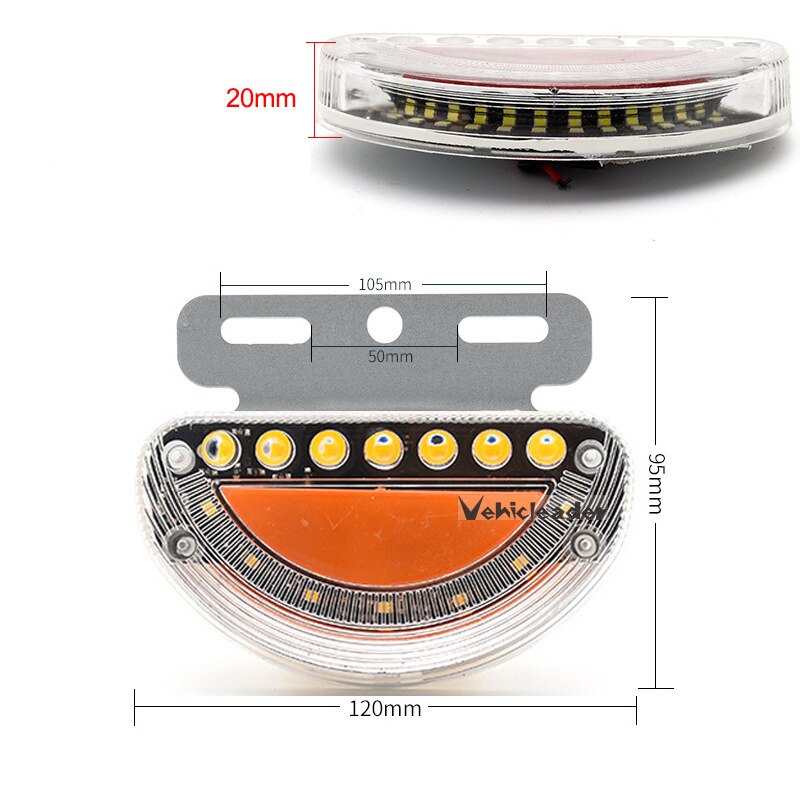 6pcs 24V LED Amber Dynamic Car Truck Side Marker L... – Vicedeal
