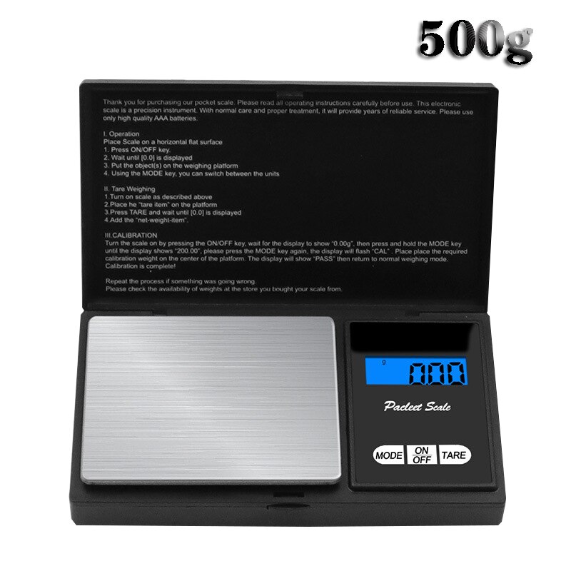 100/300/500g LCD portátil Mini balanza Digital ele... – Grandado
