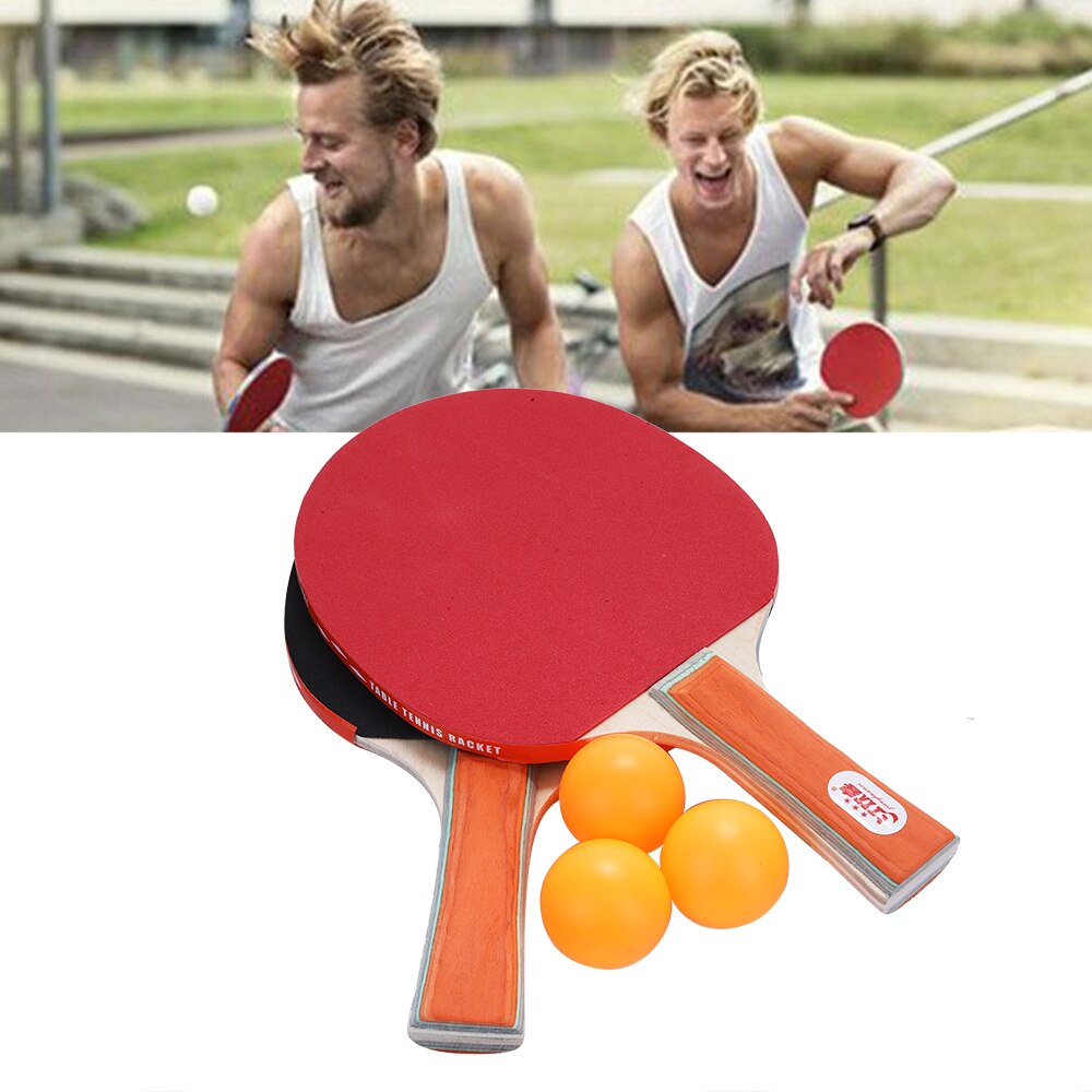 Wood Colour Ping-Pong Racket Ping Pong Bat Table T... – Grandado