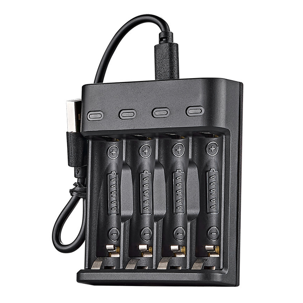 USB Battery Charger 4-Slot Fast Intelligent Batter... – Grandado