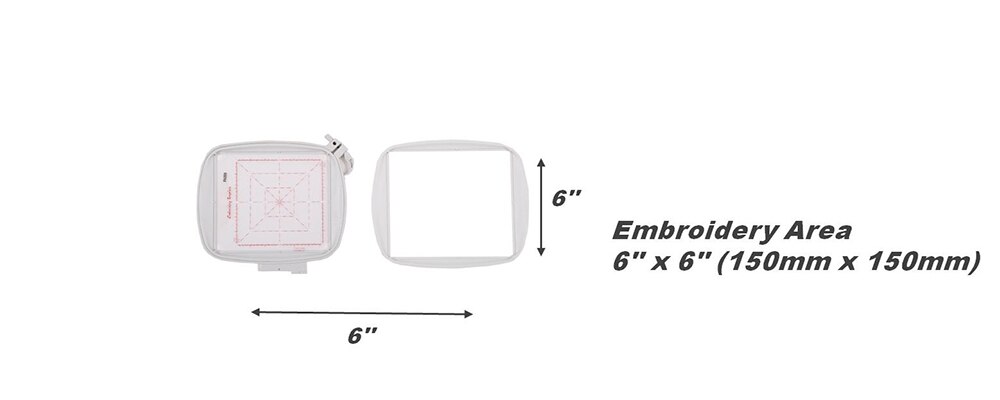 Sewtech Fabric Hoop II 150x150mm(6''X6'') PFAFF 2.... – Grandado