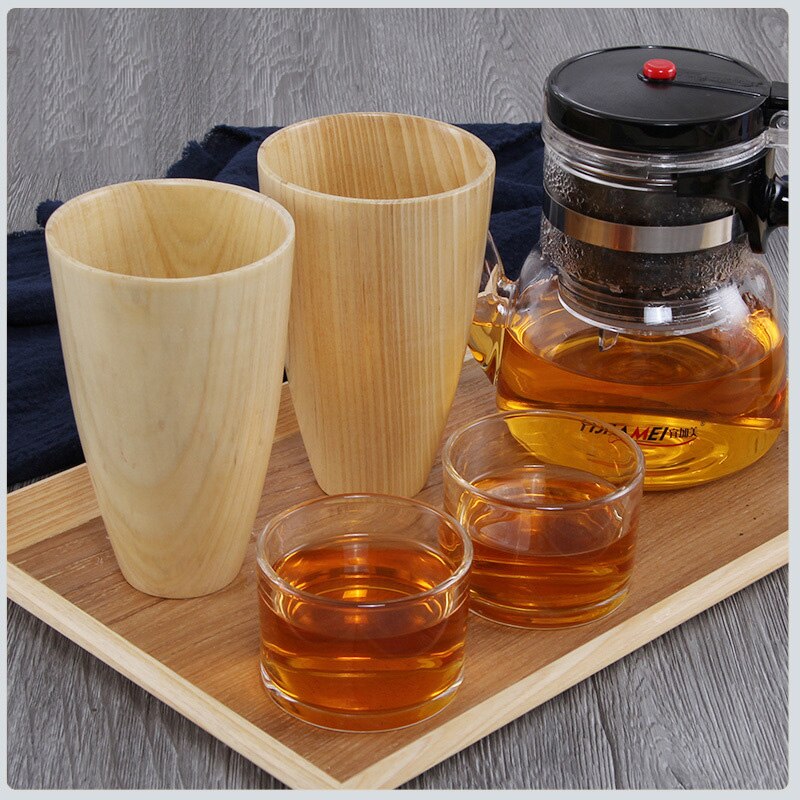 Simple Wooden Tea Cup Handmade Eco friendly For Wa... – Vicedeal