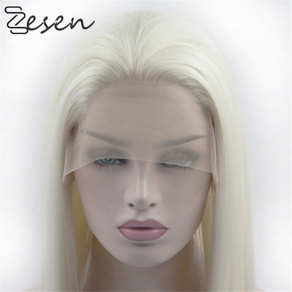 Zesen Long Silky Straight Synthetic Lace Front Wig... – Vicedeal