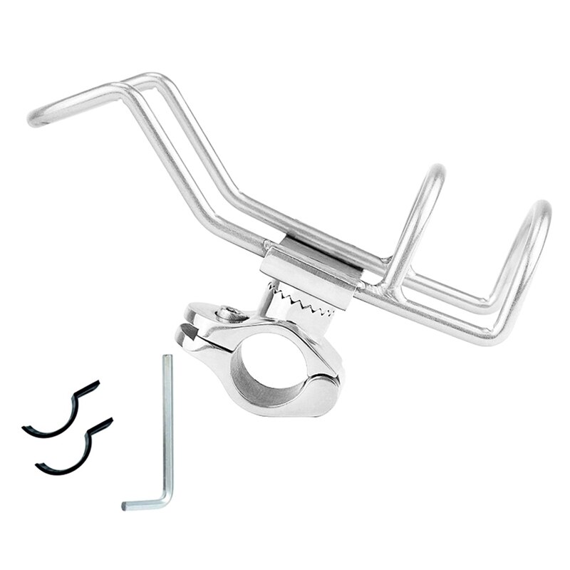 316 Stainless Steel Rail Mounted Clamp on Rod Hold... – Grandado
