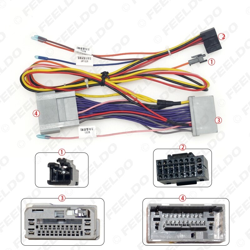 Feeldo Auto Audio Cd/Dvd-speler 16PIN Android Powe... – Grandado