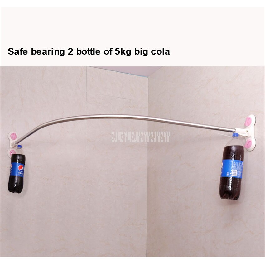 Curved Corner Shower Curtain Rod Suction Cup Arche... – Grandado