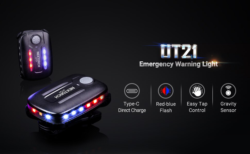 Emergency Warning LED Light Shoulder Lamp USB Grav... – Grandado