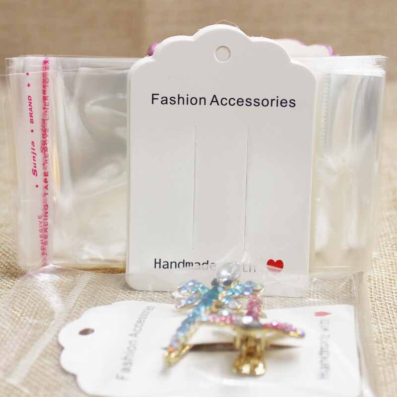 Feiluan custom hair clip packing tag card,Handmade... – Grandado