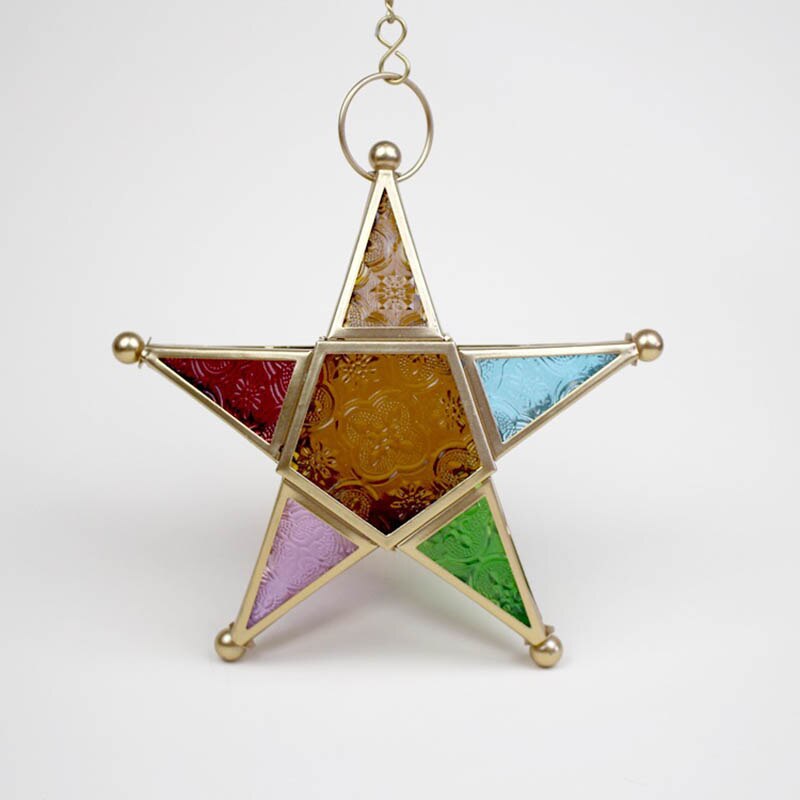 Five-pointed Star Candle Holder Moroccan Style Han... – Grandado