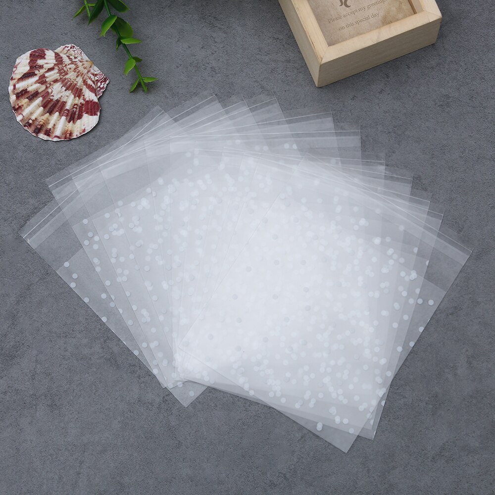 100Pcs Witte Stippen Transparante Plastic Verpakki... – Grandado