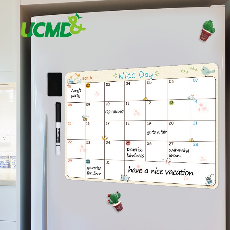 Magnetic Whiteboard Stickers Dry Erase Daily Month... – Grandado