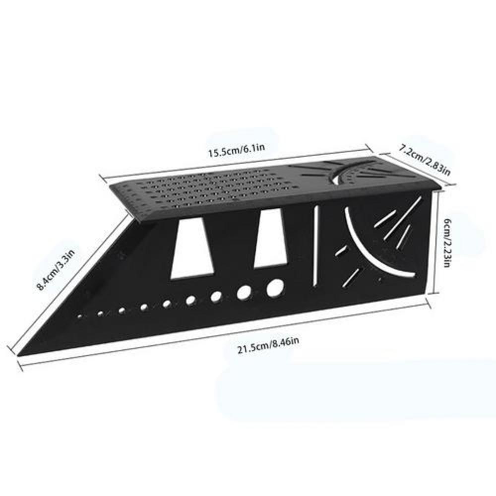 Carpenter Line Square Measuring Ruler 45 Degree 90... – Grandado