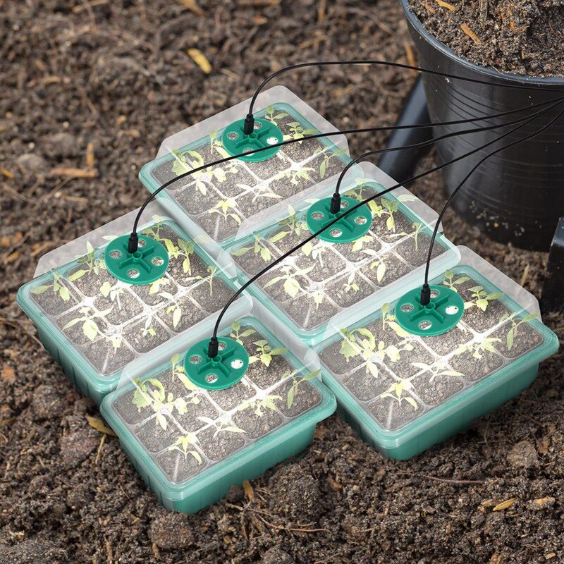 5 Packs Seed Starter Trays with Grow Light,Seed St... – Grandado
