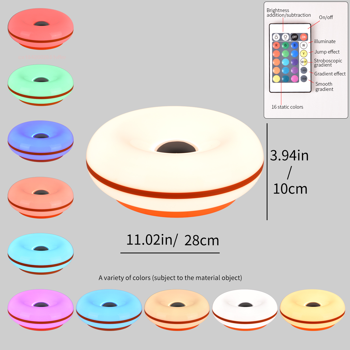 Touch Control RGB Donut Desk Lamp with Multifuncti... – Vicedeal