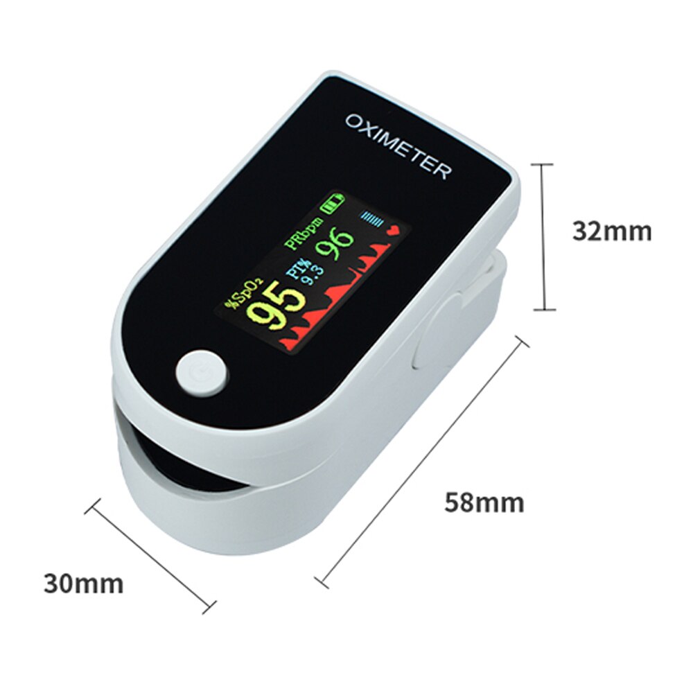 Finger Oximeter Impuls Rate Perfusion Index SPO2 B... – Vicedeal