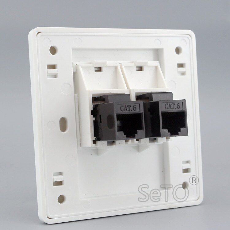 SeTo 86 Type Dual Poorten Gigabit Netwerk Panel RJ... – Vicedeal