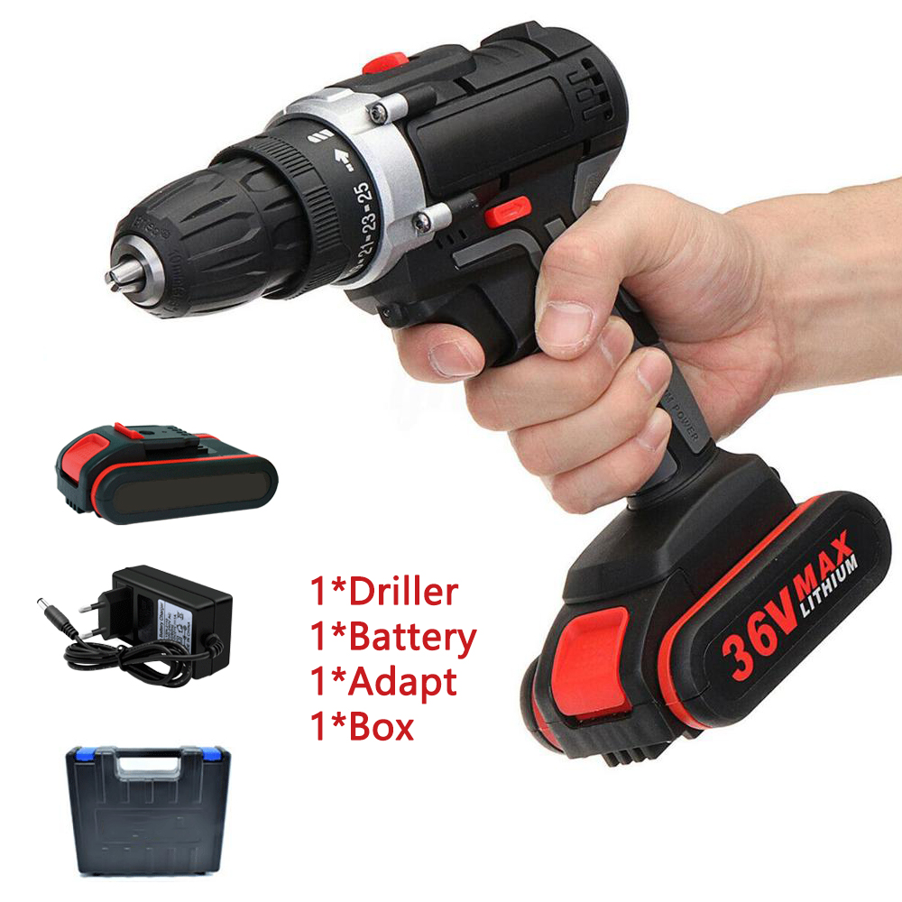 36V Electric Driller 25-Speed Cordless Double-Spee... – Grandado