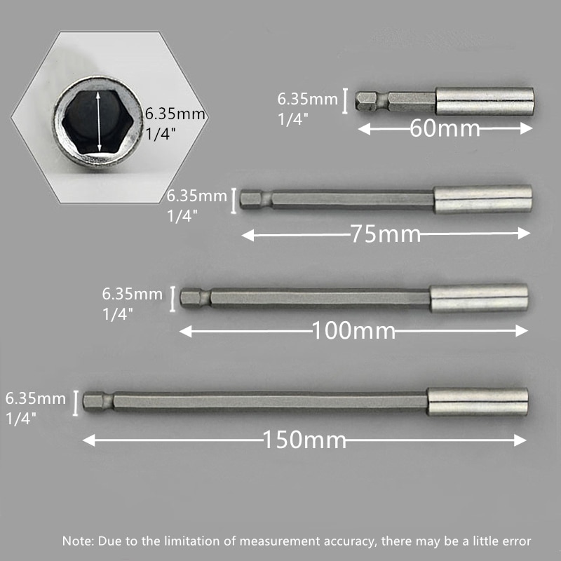 1/4" Hex Rod Shank Long Handle Screwdriver Tip Hol... – Vicedeal