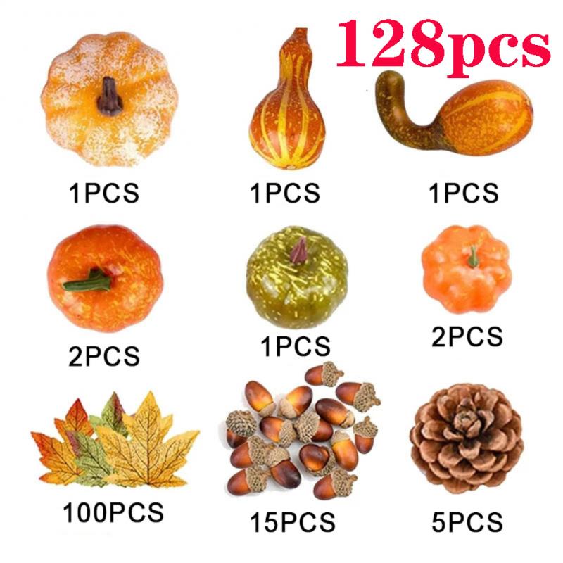 Fall Harvest Decor Mini Pumpkin Gourd Acorn Berrie... – Grandado