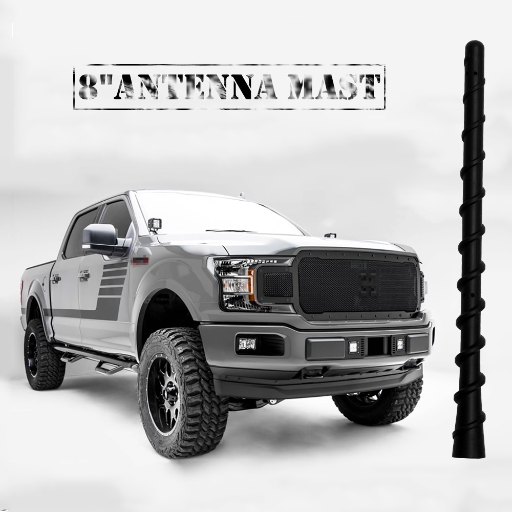 8-Inch Mast Copper Rubber Antenna For Dodge Ram 15... – Grandado