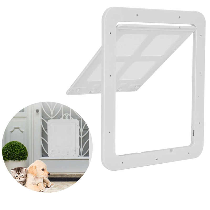 Hond Kat Flap Deur Met 4 Manier Security Lock Flap... – Grandado
