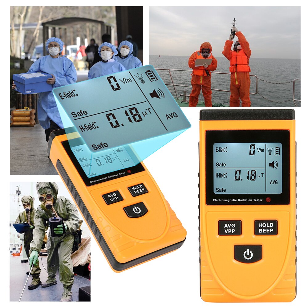 LCD Electromagnetic Radiation Detector Handheld LC... – Grandado