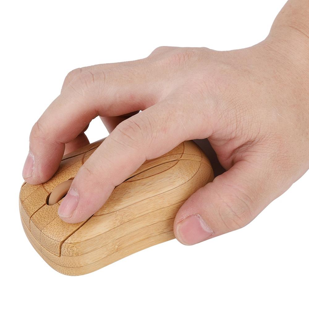 2.4G Wireless Optical Bamboo Mouse 1600dpi Compute... – Grandado