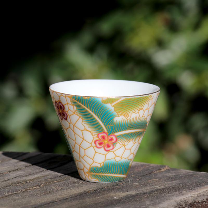 Keramische Geschilderd Thee Cup Emaille Kleur Size... – Grandado