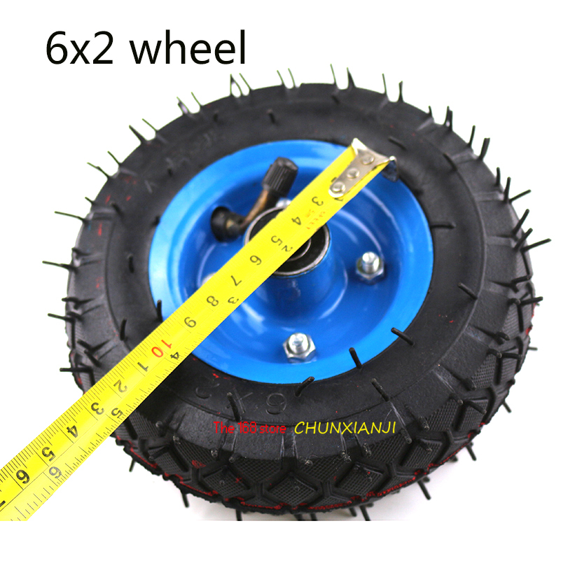 Newest 6x2 tire tyre rim 6 inch 15cm pneumatic whe... – Grandado