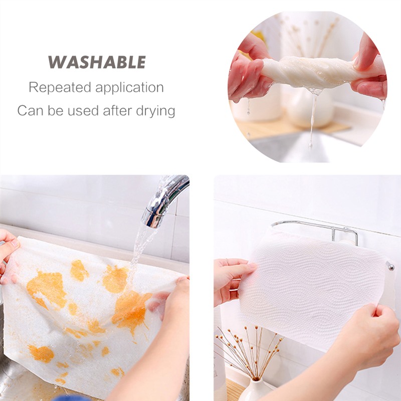 2 Roll Paper Towels For Kitchen Washable Napkin Ba... – Grandado