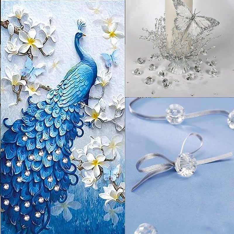 2000pcs Diamond Table Confetti Centerpiece Wedding... – Grandado