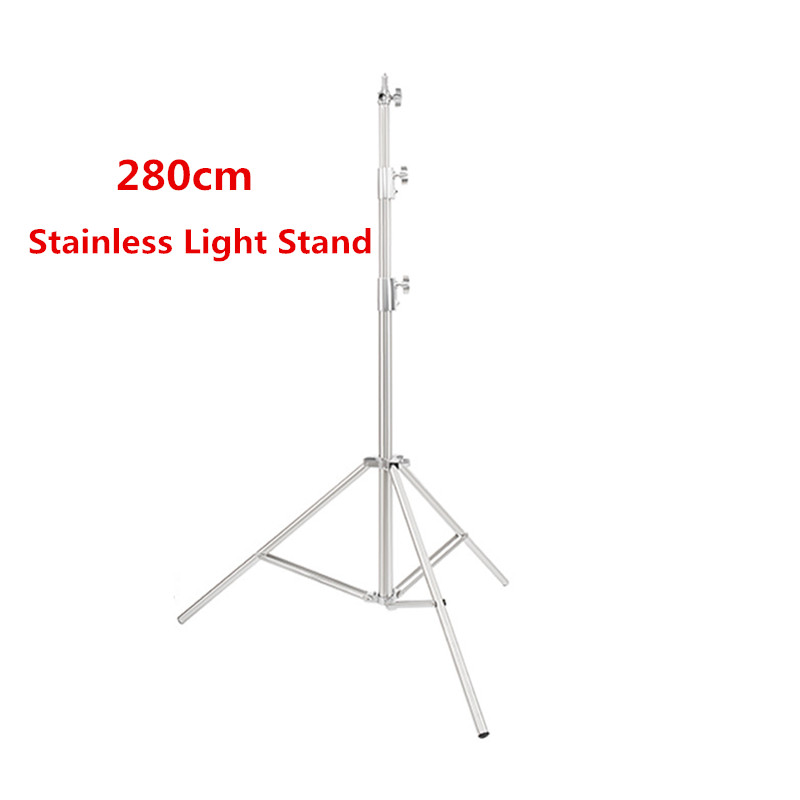 Stainless Steel Light Stand 280cm Heavy Tripod Dut... – Vicedeal